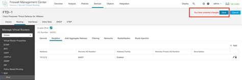 セキュアファイアウォール上のループバックインターフェイスを使用したeBGPの設定 Cisco