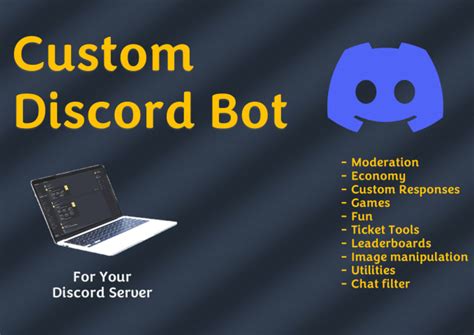 Create A Custom Discord Bot For Your Discord Server By Bigllamabro Fiverr