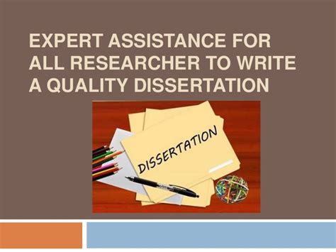 dissertation writing help