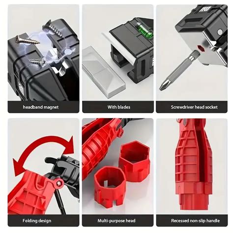 18 в 1 Мултифункционален Ключ за Мивка Издръжлив Пластмаса и Temu Germany