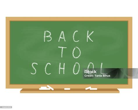칠판에 쓰여진 학교로 돌아 가기 벡터 일러스트 레이 션입니다 1 공부에 대한 스톡 벡터 아트 및 기타 이미지 공부 교사 교육 관련 직업 교습 Istock