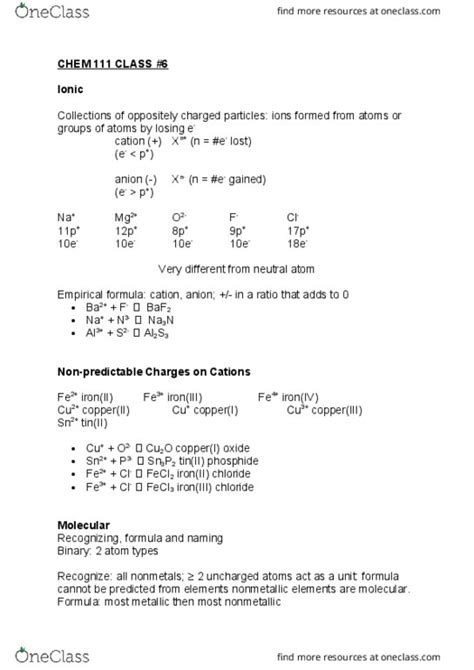 Chem 110 Lecture Notes Fall 2016 Lecture 6 Empirical Formula Ion Dinitrogen Tetroxide
