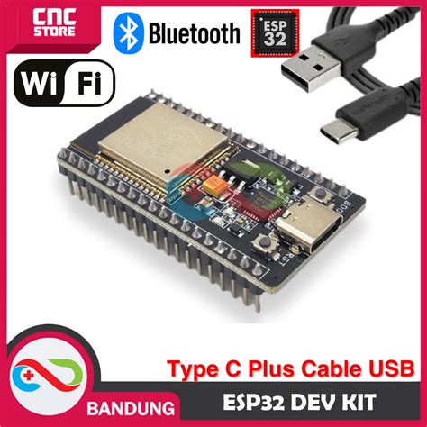 Jual ESP ESP S DOIT WIFI BLUETOOTH IOT DUAL CORE TYPE C PIN PLUS KABEL DATA Shopee