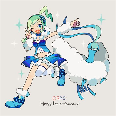 Htn Nm Altaria Lisia Pokemon Nintendo Pokemon Pokemon Oras Highres 1girl Anniversary