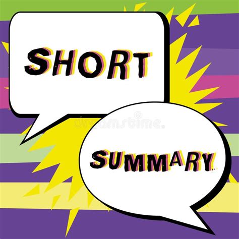 Text Caption Presenting Short Summary Business Approach Brief Statement Of Main Points Clear