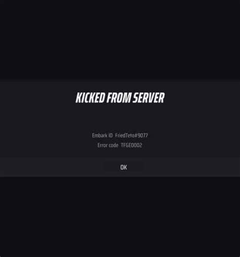 The Finals How To Fix KICKED FROM SERVER Error Code TFGE