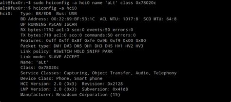 Spoofing Bluetooth Device Information