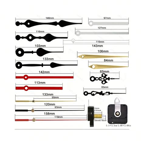 Diy Quartz Clock Kit 6pcs Quartz Clock Movements With 6 Sets Of Clock