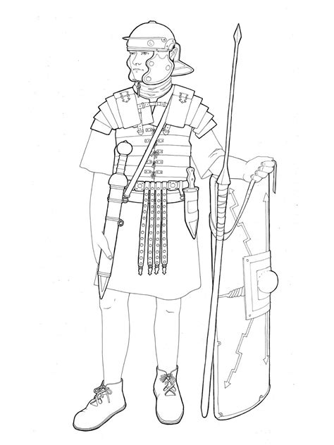How To Draw A Roman Legion Soldier Worksheet How To Draw Worksheets For