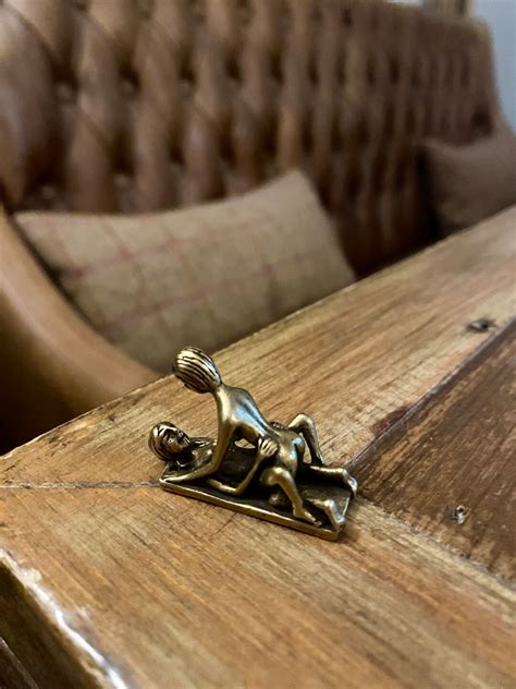 Brass Erotic Statue Unusual Small Erotic Figurine Couple Making Love Kama Sutra Statues