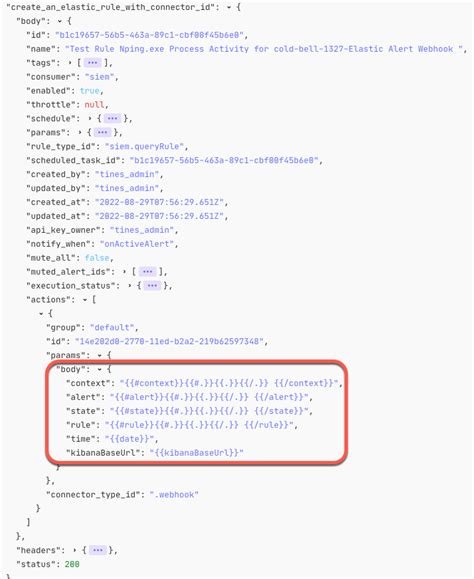 Kibana Rules Creation API Issues With Webhook Body Validation Issue Elastic Kibana