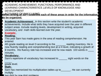 IEP How To Write An IEP By Elizabeth Mcgovern Teachers Pay Teachers