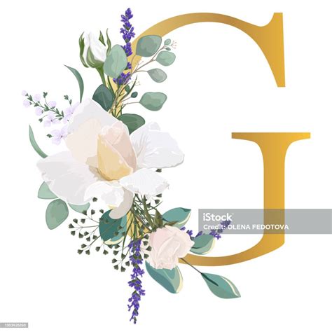 꽃 알파벳 식물 꽃다발과 함께 문자 전자를 설정합니다 결혼식 초대장 인사말 카드 생일 로고 포스터 다른 아이디어 0명에 대한