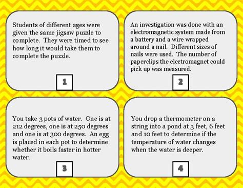 Scientific Variable Task Cards By Using Your Smarticles Tpt