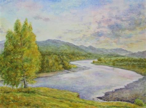 Как нарисовать реку 39 фото