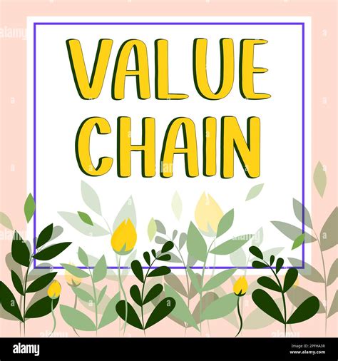 Conceptual Display Value Chain Business Showcase Business