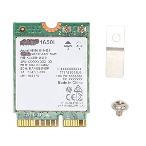 Ej Life Carte Wifi Mbps Carte Wifi Ax Ngw Carte Sans Fil Pour Ordinateur Portable