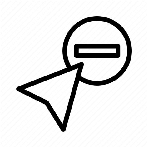 Remove Pointer Minus Cursor Point Icon Download On Iconfinder
