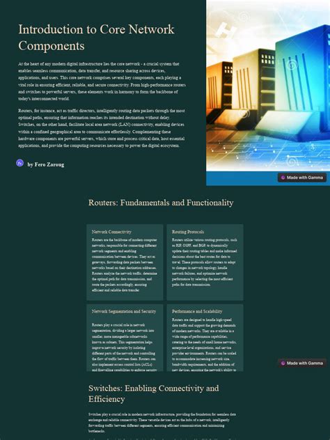 Introduction To Core Network Components Pdf Computer Network Domain Name System