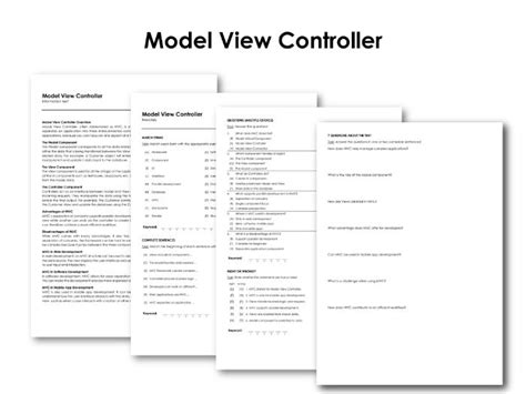 Model View Controller Teaching Resources