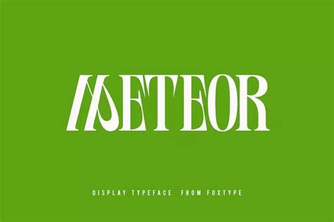 Meteor Display Font Dfonts
