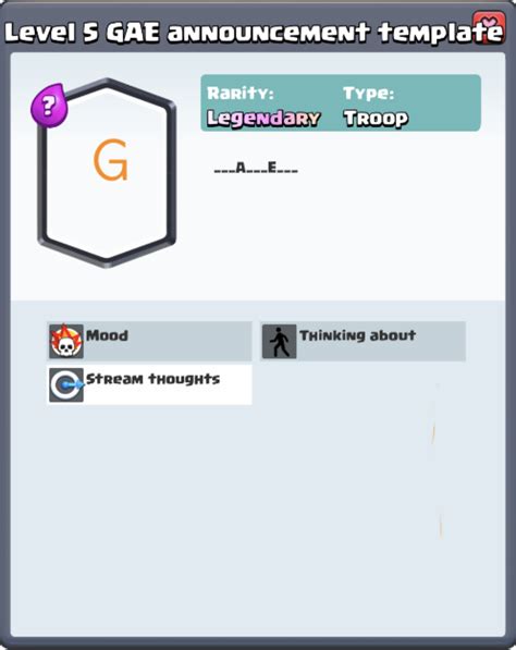 Gae Announcement Template Blank Template Imgflip