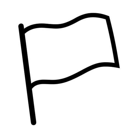 Blank White Flag Emoji