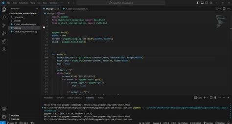 Video Manohar Mali On Linkedin Python Pygame Pathfinding