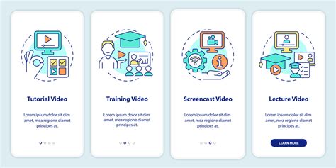 Microlearning Video Types Onboarding Mobile App Screen Tutorial