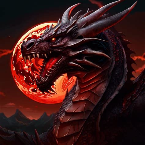 Moon Dragon Wallpapers 4k Hd Moon Dragon Backgrounds On Wallpaperbat