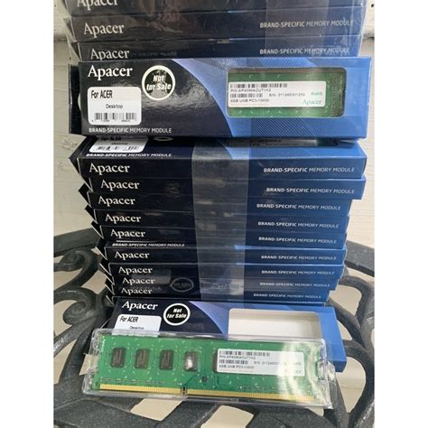 Apacer Long Dimm Memory 4gb Ddr3 Pc3 10600 Cl9 1333 Mhz 16 Chip ประกันร้าน 1 เดือน Giga