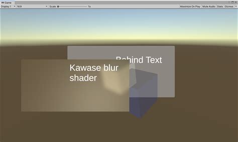 Blur Effect Issue Keijiro Kino GitHub