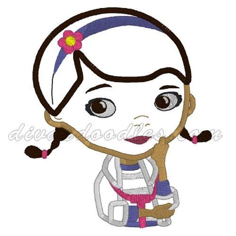 Doc McStuffins Dottie Head Bust Applique 4 00