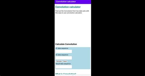 Download And Run Convolution Calculator On Pc And Mac Emulator