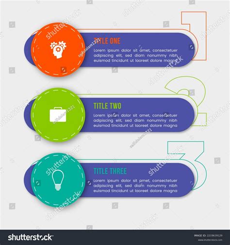 Data Visualization Infographic Design Templates Stock Illustration