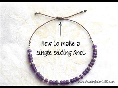 How To Make A Sliding Knot Do It And How