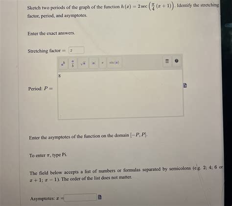 Solved Sketch Two Periods Of The Graph Of The Function