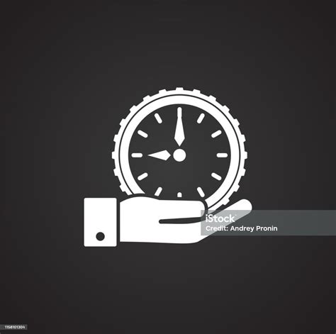 그래픽 및 웹 디자인에 대한 배경에 시간 관리 관련 아이콘 간단한 그림 웹 사이트 버튼 또는 모바일 앱에 대한 인터넷 개념 기호입니다 0명에 대한 스톡 벡터 아트 및 기타