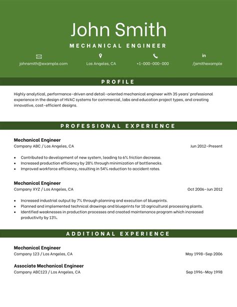 How To Write A Résumé Employment History Section Examples