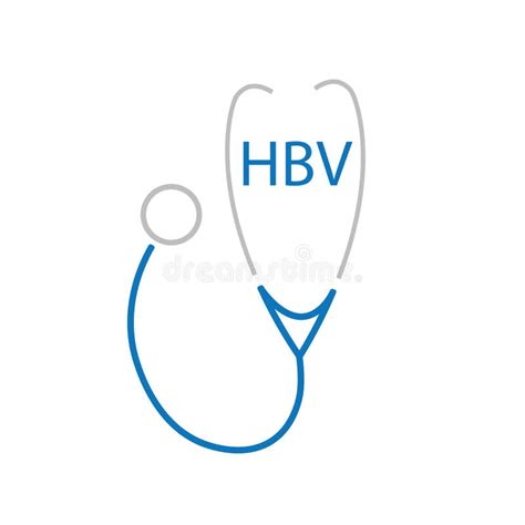 Hbv Hepatitis B Virus Acronym And Stethoscope Icon Stock Vector
