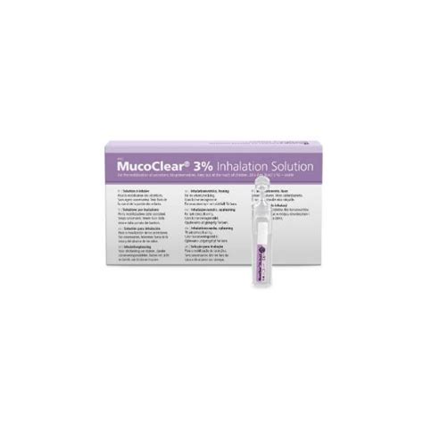 Mucoclear 3 Hypertonic Saline 4ml 60 Ampoules Brightsky Australia