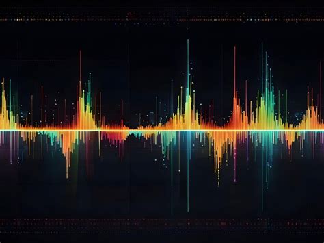 Data Visualization Data Network Sound Waves Effect Or Abstract Technology Background Ai