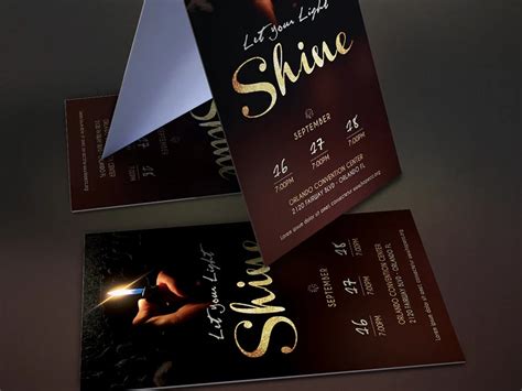 Shine Church Flyer Poster Photoshop Behance