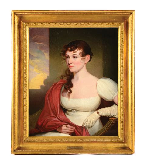 Lot Detail Portrait Of Mrs Gibson By Jacob Eicholtz 1776 1842 Lancaster Pennsylvania