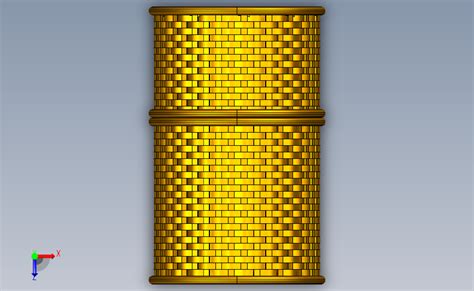 编织盒 Ug 模型图纸下载 懒石网