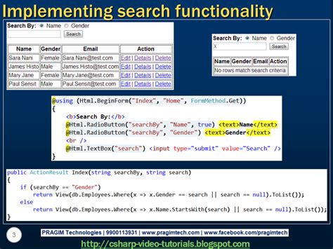 Sql Server Net And C Video Tutorial Part 62 Implementing Search