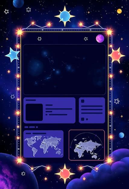 Space Layout For An Astronomy Enthusiast Streamer With Dark Blues