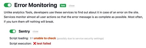 Firefox Fails Adblock Tester Error Monitoring Sentry Rfirefox