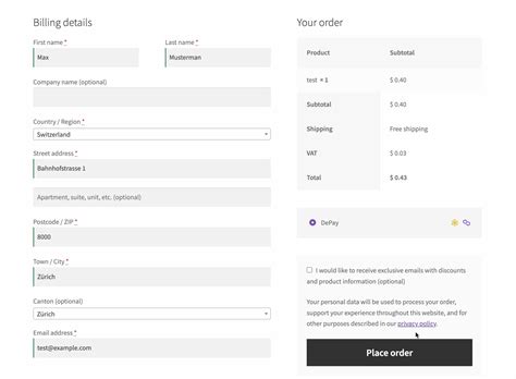 Depay Payments Woocommerce
