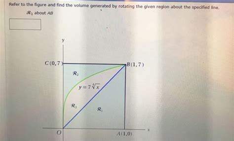 solved refer to the figure and find the volume generated by